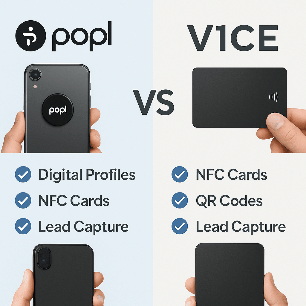 Popl vs V1CE Comparison: Which Digital Business Card is Right for You ...