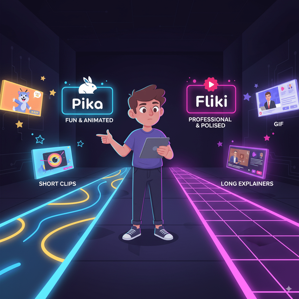 Pika vs Fliki: Which AI Video Generator Delivers the Best Results in 2025?